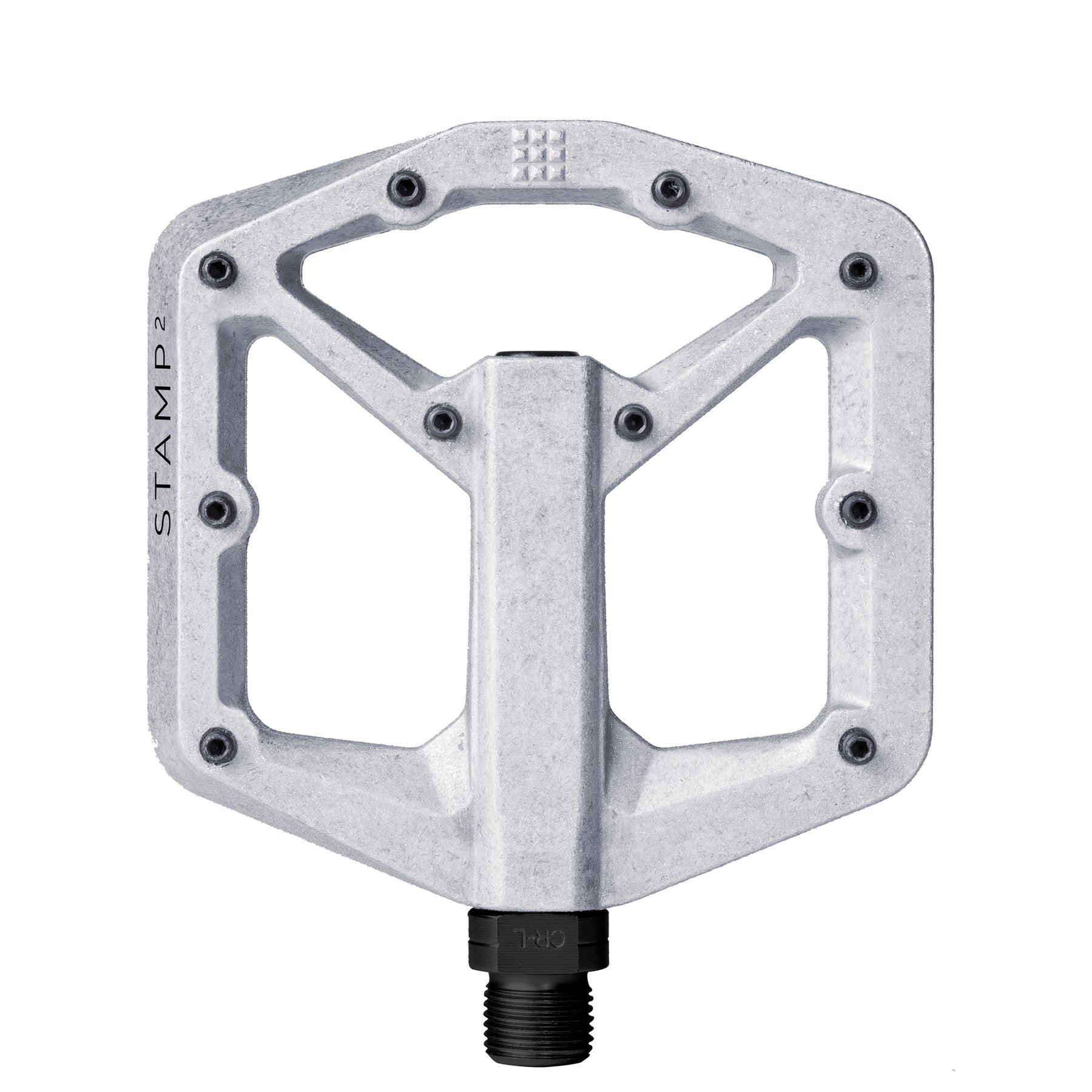 Crankbrothers Stamp 2 Aluminum Platform Pedals - Raw Silver, Small ...